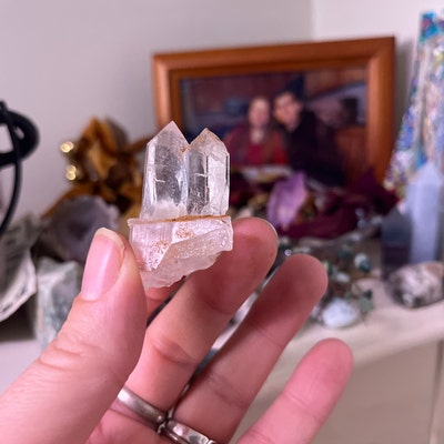 RARE SPARKLY Himalayan Quartz Cluster W/chlorite & Anatase D - Etsy