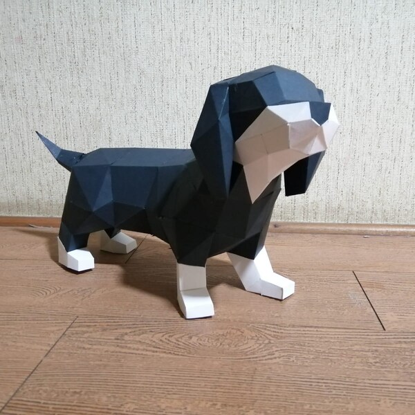 Dachshund Paper Model ,papercraft , DIY , Low Poly , PDF Papercraft ...