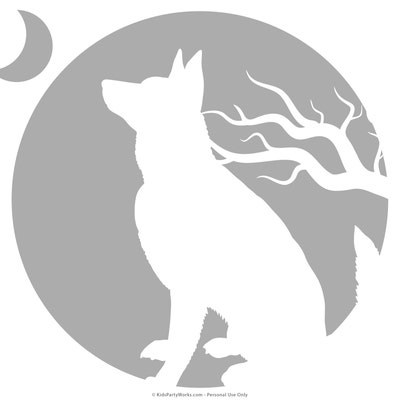 Dog Pumpkin Stencil, German Shepherd Printable Stencil, Jack O' Lantern, Pumpkin Carving ...