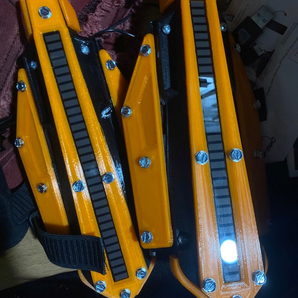 PULSE//V2:NANO Sound Reactive LED Cyberpunk Gauntlets (bracer Variant ... PULSE//V2:NANO Sound Reactive LED Cyberpunk Gauntlets (bracer Variant ...