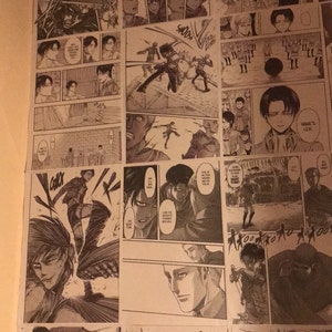 200 Manga Panels MIX instant Digital Download Manga/anime Wall Collage ...
