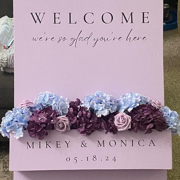 DECAL ONLY Flower Box Welcome Sign Decal - Etsy