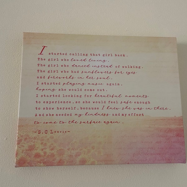 New! Poem of Support and Encouragement for the Difficult Days - Etsy
