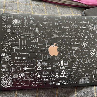 Science MacBook Case Black Men MacBook Pro 13 Inch 2018 Air 13 Pro 15 ...