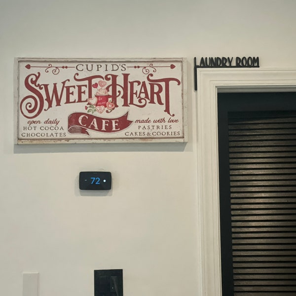 Cupid's Sweetheart Cafe Cocoa Bar Valentines Day Sign Modern Farmhouse ...