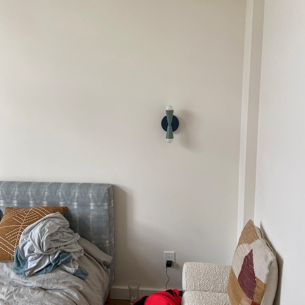 Multicolored Sconce - Green Sconce - Modern Wall Sconce - Geometric ...