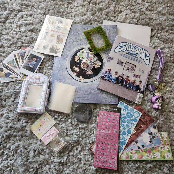 RESTOCKED Premade Kpop Lace Toploader Deco Photocard Collection Korean ...