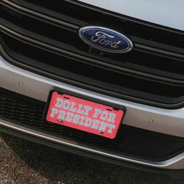 Pink Glitter (effect) Personalized License Plate and Accessories ...