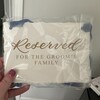 Reserved Row Sign, Wedding Reserved Sign, 5x7 Wedding Reception Sign ...