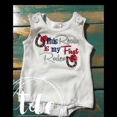 This REALLY is My First Rodeo 4 Sizes Included Cowboy - Etsy