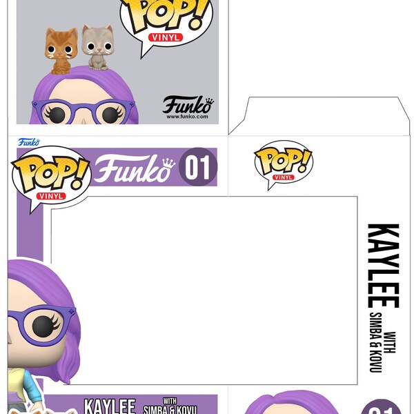 Funko Golf. Custom Funko Pop Box Template. Digital Download PSD Format ...