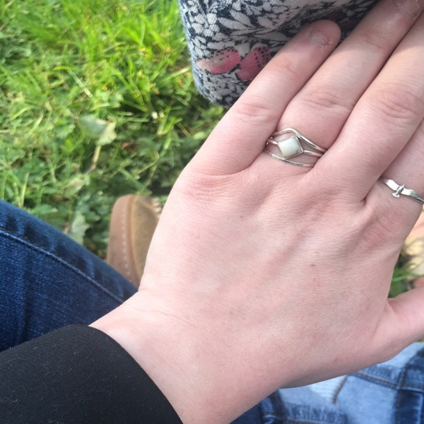 Bird Ring, Sterling Silver, Seagull, Stacking Ring, Nature Inspired ...