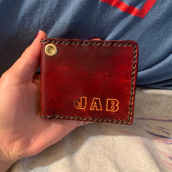 Handmade Brown Leather Kid's Wallet Kid's Billfold - Etsy