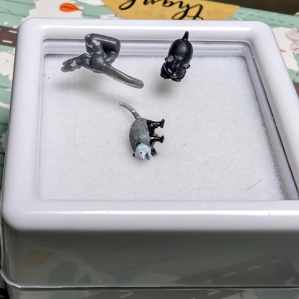 Spooky Trees Hand Painted Miniatures Micro Figurines for Jewelry ...