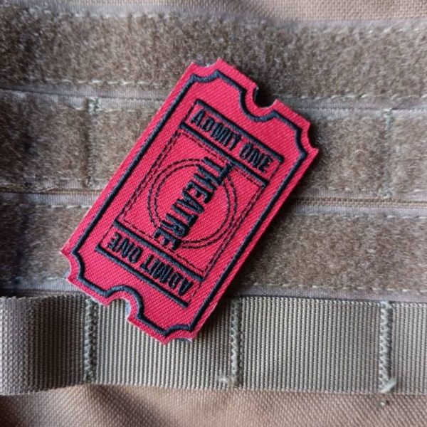 Movie Theatre Ticket Patch Admit One Film Embroidered Iron on Bb3 - Etsy
