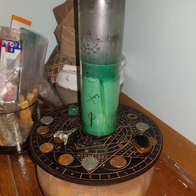 Crystal Grid Board Altar Pentacle Star of Magicians. Eleven Star ...