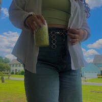 Sage Green Smiley Face Iced Coffee Glass Cup - Etsy Canada