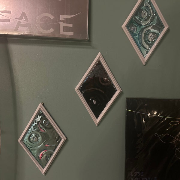 Resin Mirror framed Water With a Star - Etsy
