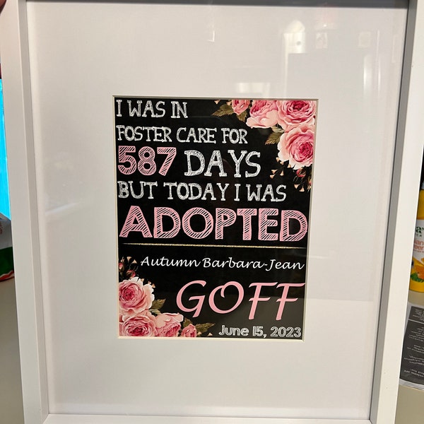 Adoption Announcement Sign, Adoption Photo Prop, Adoption Printable ...