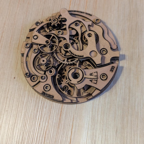 Watch Movement | Laser Cut File for Creating Multilayered 3D Mechanical ...