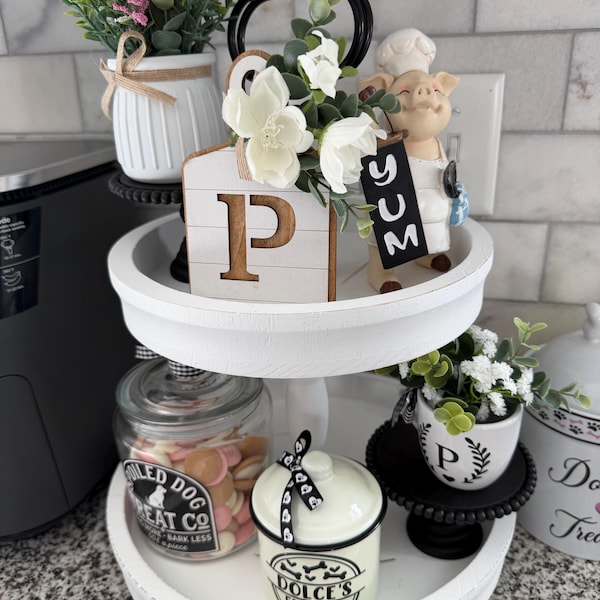 Mini Rain Boot Planter, Tiered Tray Decor, Spring Tiered Tray Decor ...