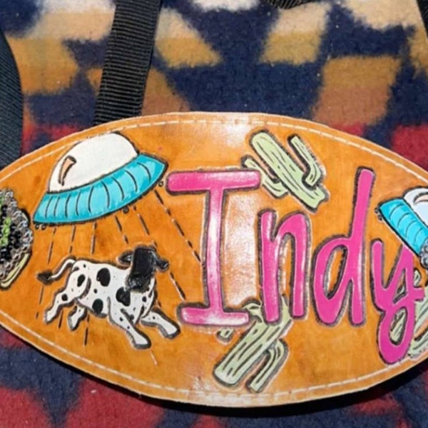 Tooled Leather Cake Topper - Etsy