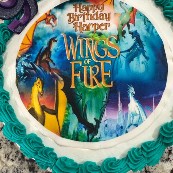 Dragon Wings Edible Image, Edible Cake Toppers, Birthday Dragons Cake ...