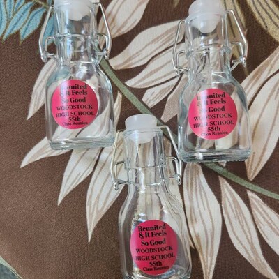 Set of 12 A Little Pumpkin is on the Way Personalized Mini Swing Top ...