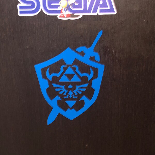 Legend of Zelda Master Sword and Shield Logo Vinyl Decal Sticker - Etsy