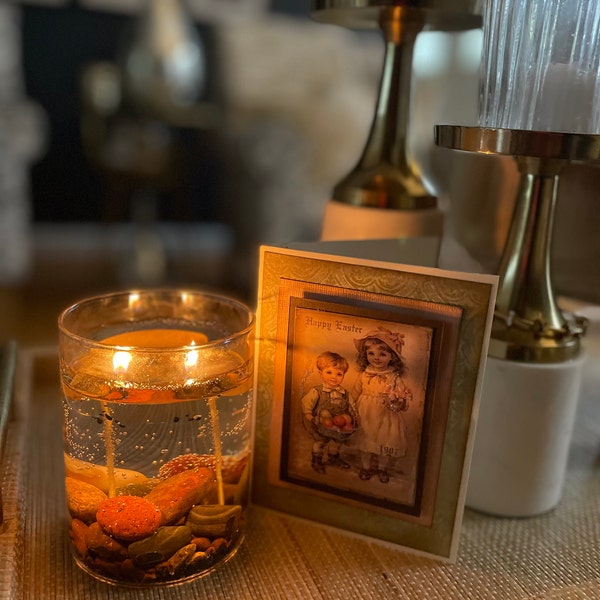 Lake Michigan Petoskey Stone Beach Clear Gel Candle | Burn the Candle ...