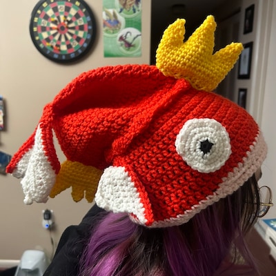 CROCHET PATTERN: Magikarp Slouchy Hat - Etsy