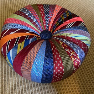 Custom Tuffet Stool Made With YOUR TIES - Etsy