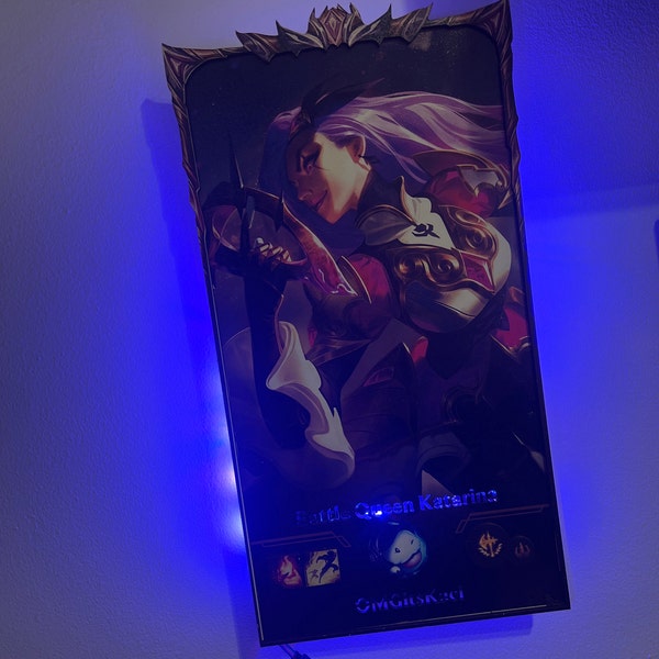 Illuminated Personalized League of Legends LOL Game Frame With Loading ...