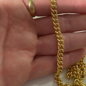 Long 24K Gold Rolo Infinity Cable Paperclip Chain by Yard | Etsy