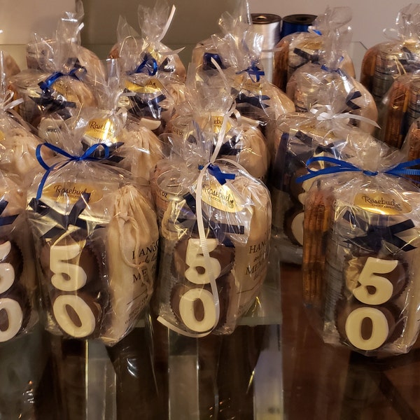 8 Sets #50 Chocolate Covered Oreo Cookie Candy Party Favors Number ...