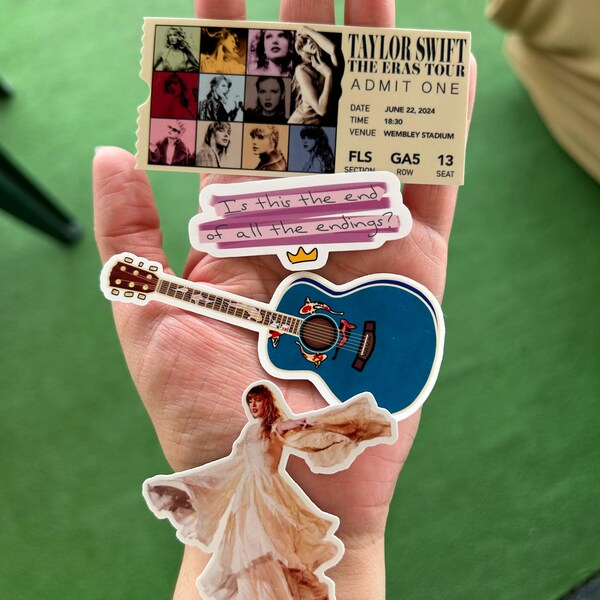 Custom Concert Ticket Sticker Souvenir / Shadow Box Decoration ...