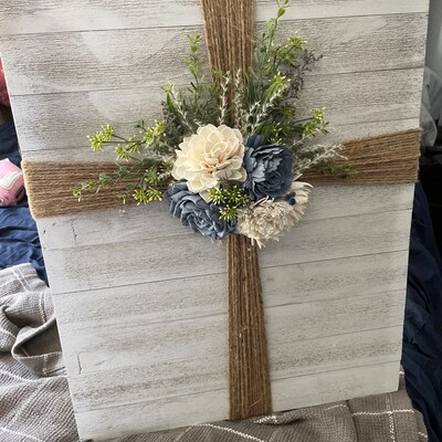 SPICED SEPTEMBER: Rustic Boho /burnt Orange/ivory Sola Wood Flowers ...