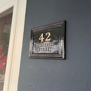 House Number Sign.colonial House Numbers Vintage Address | Etsy