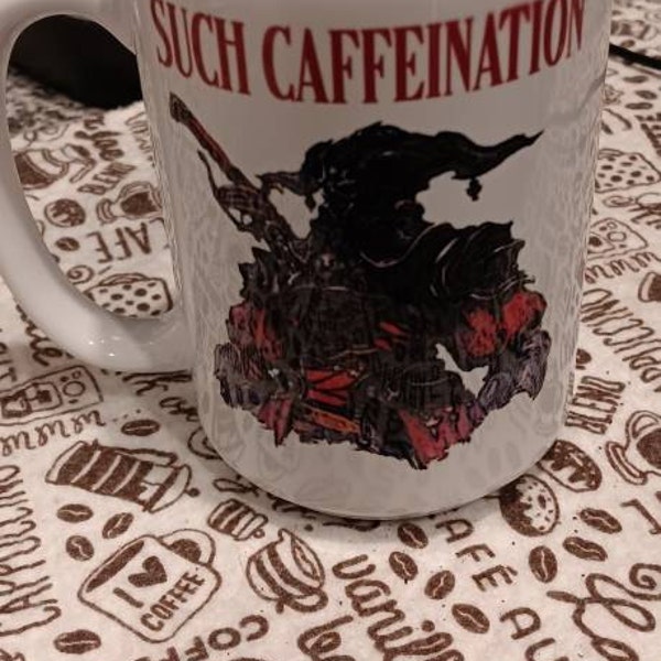 FFXIV Coffee Mug Gaius "such Caffeination", FF14 Mug Gaius Meme Coffee ...