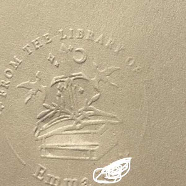 Book Embosser Personalized, From the Library of Book Stamp, Custom Book ...