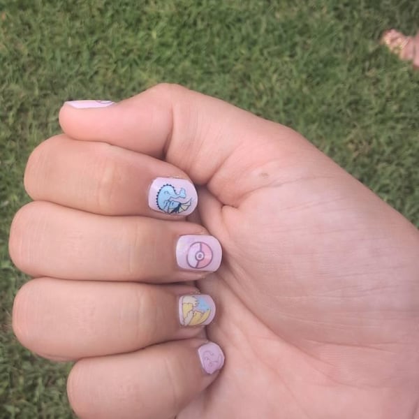 BTS Press-on Nails| Jungkook Nails | Kawaii Ombre Nails| Fake Nails ...