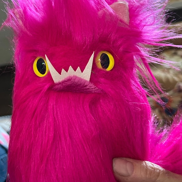 Nervous Nelly Plush Monster Toy- Red - Etsy