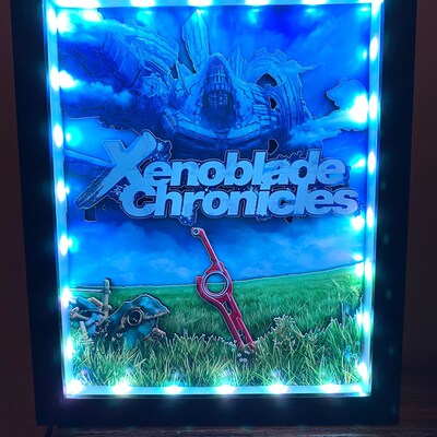 Super Mario World Treasure Map Poster Shadowbox large optional Lighting ...