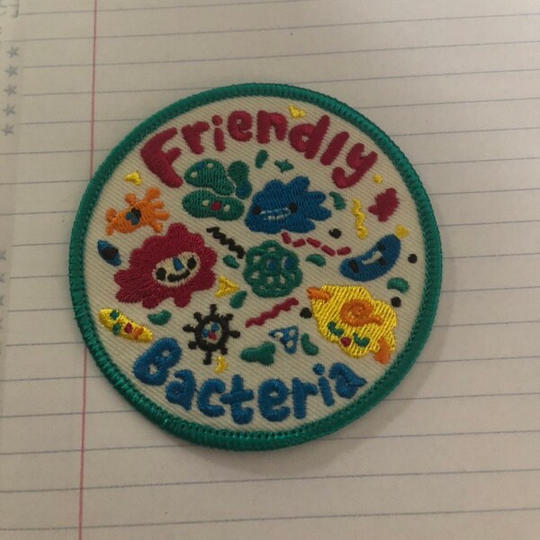 Friendly Bacteria Iron on Patch - Etsy