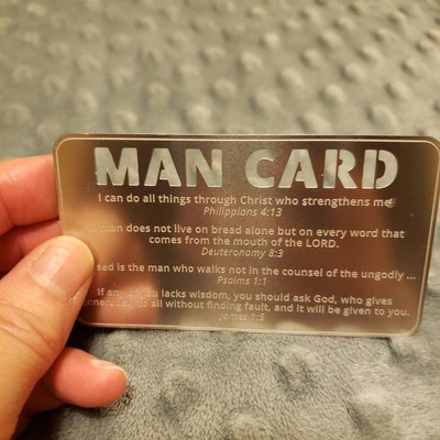 Man Card Individual Card - Etsy