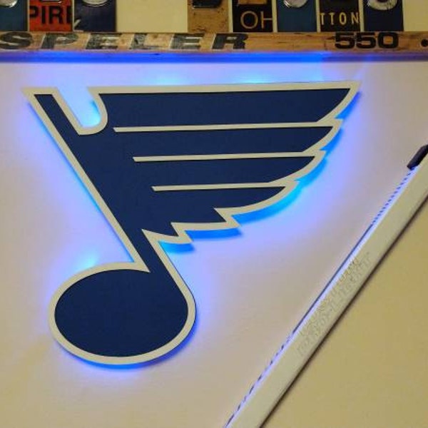 St Louis Blues 3d Sign With Back Light - Etsy