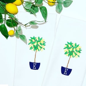 Lemon Tree Machine Embroidery File Design - 4 X 4 Inch Hoop - Topiary ...