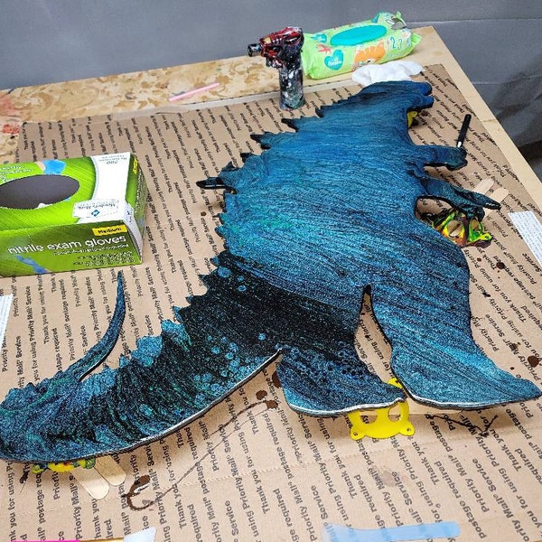 Godzilla - Laser Cut Unfinished Wood Cutout Craft Shapes - Etsy