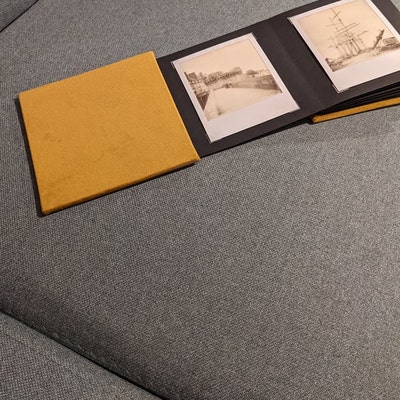 Linen Eco Square Leporello Accordion Photo Album for Instax / Polaroid ...