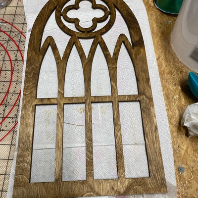 Cathedral Window Designs, Architectural Wood Wall Decor, Window Cutouts ...